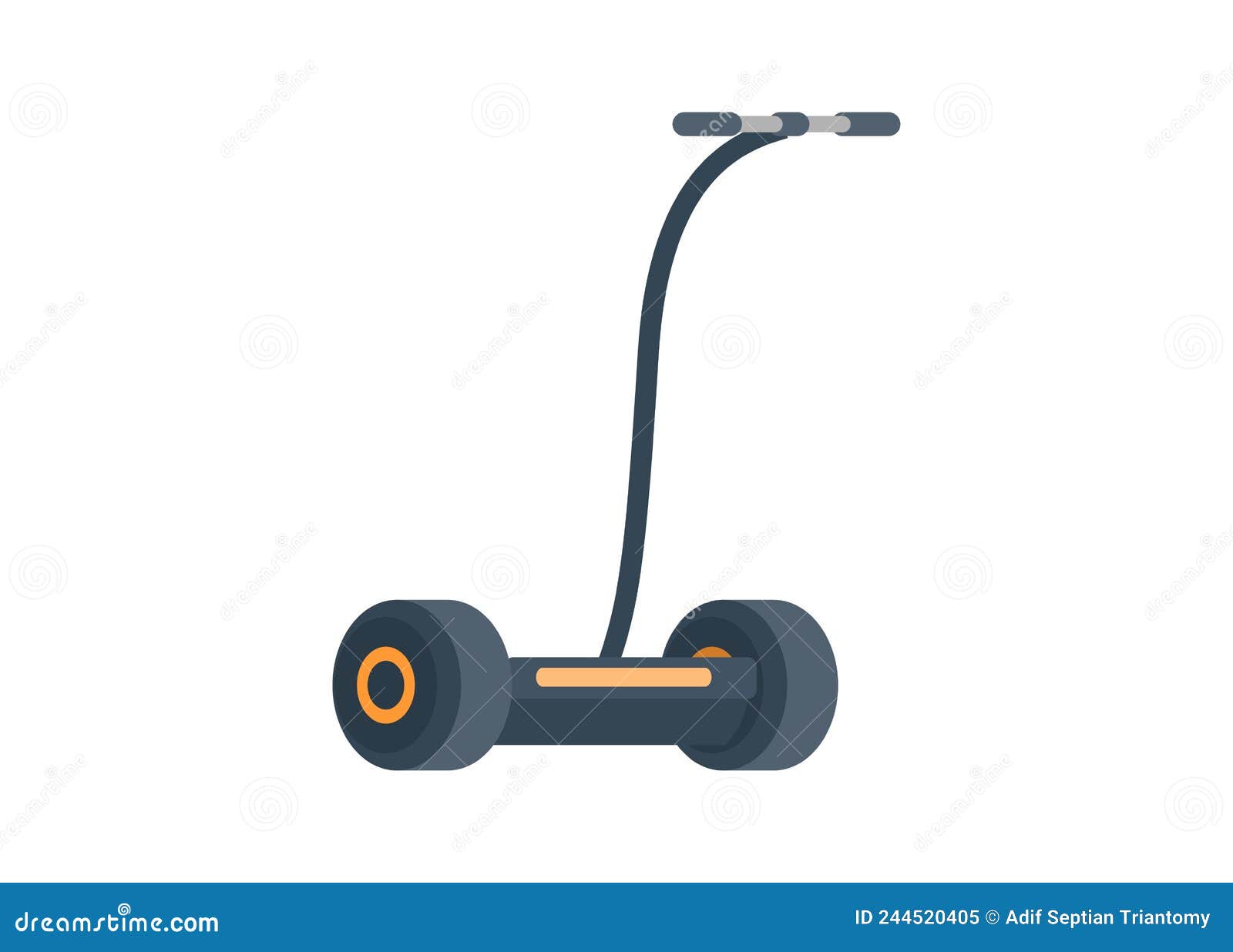 Segway Vehicle. Simple Flat Illustration Stock Vector - Illustration of ...