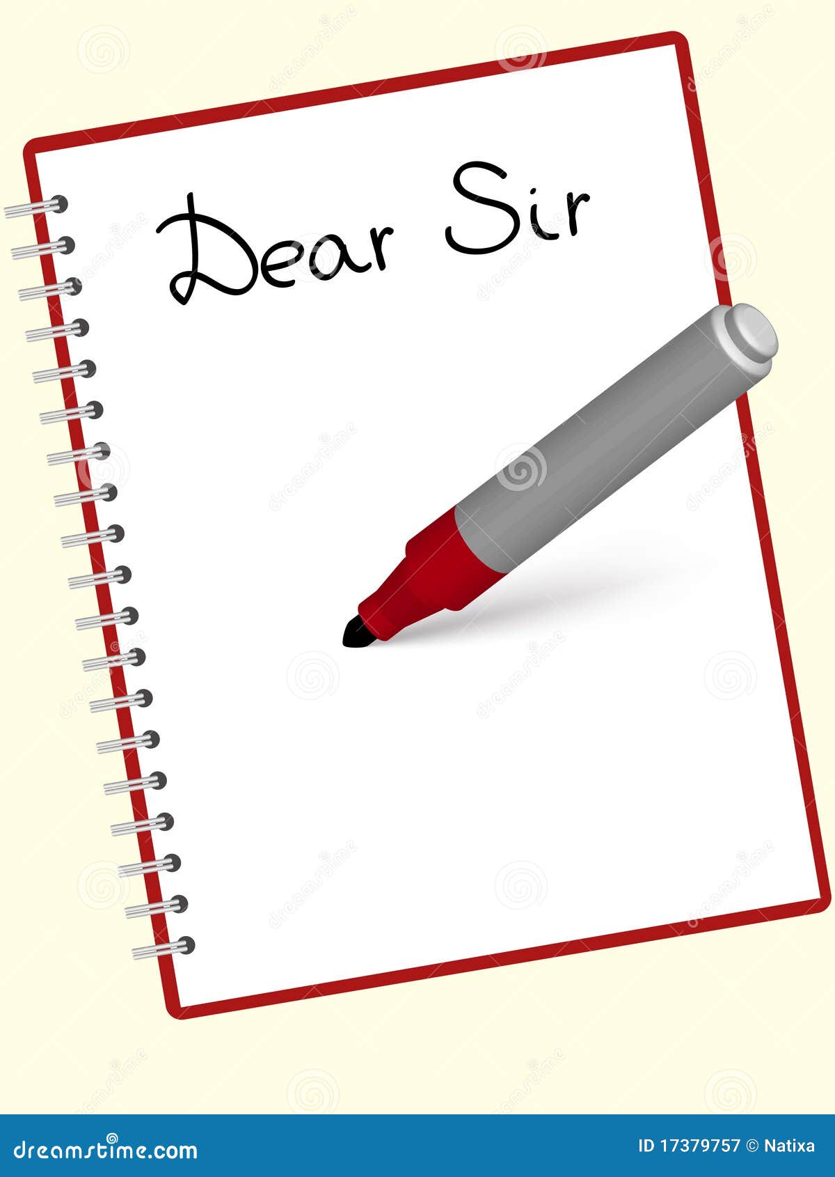 Sehr geehrter Herr vektor abbildung. Illustration von feder - 17379757