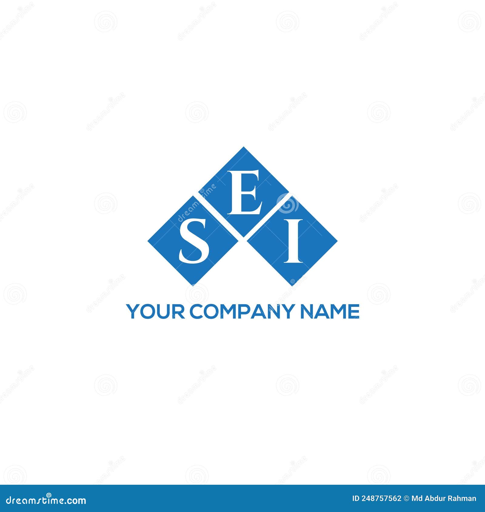 SEI Letter Logo Design On BLACK Background. SEI Creative Initials ...
