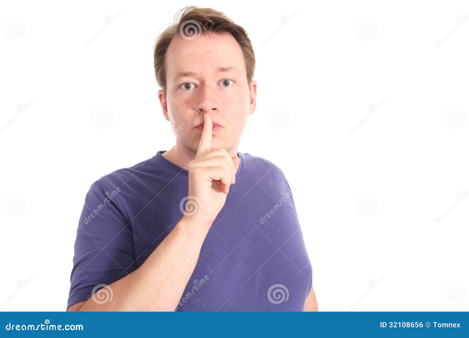 Seien Sie bitte ruhig stockfoto. Bild von gestikulieren - 32108656