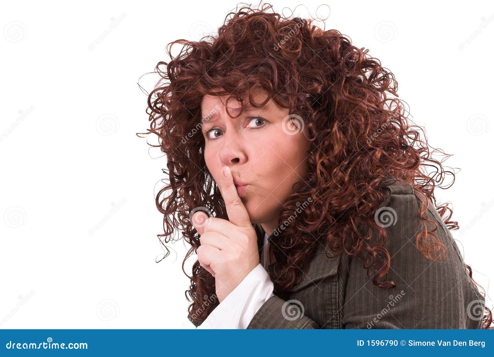 Seien Sie leise! stockfoto. Bild von dame, zeichen, attraktiv - 1596790