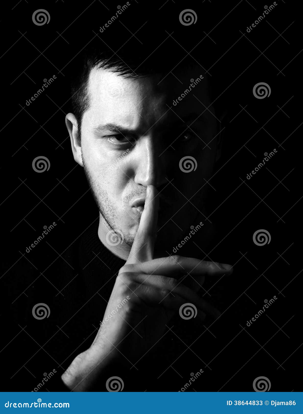 Seien Sie ruhig stockbild. Bild von hintergrund, mörder - 38644833