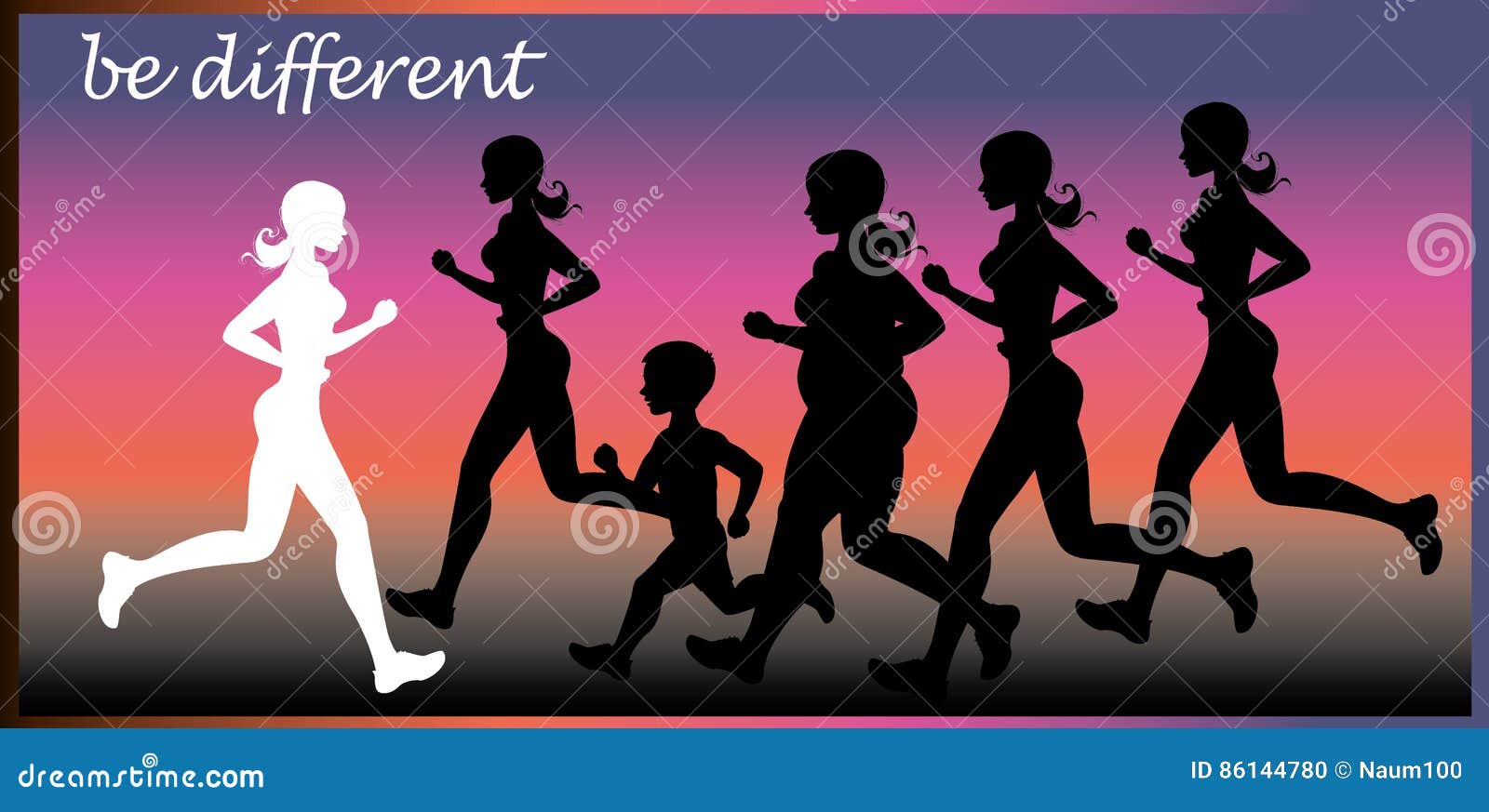 Seien Sie unterschiedlich vektor abbildung. Illustration von leute ...