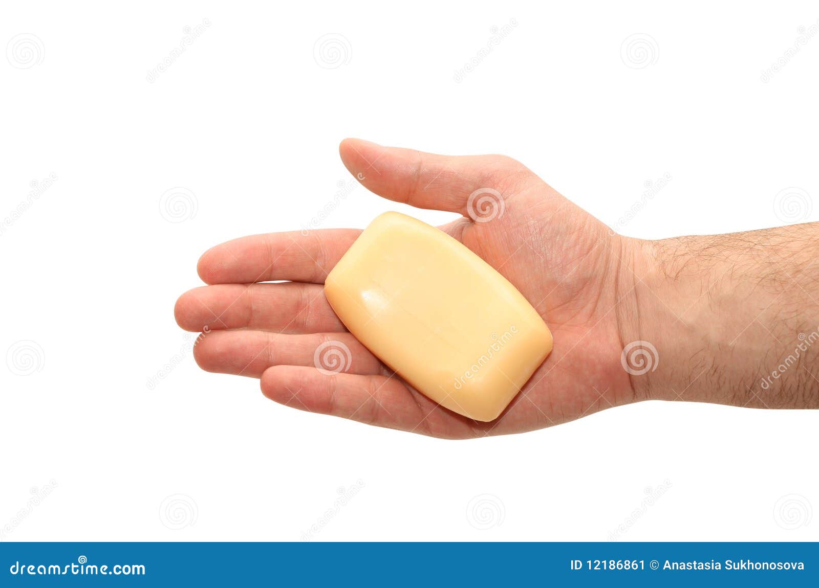 Seife in der Hand stockbild. Bild von gesundheitlich - 12186861