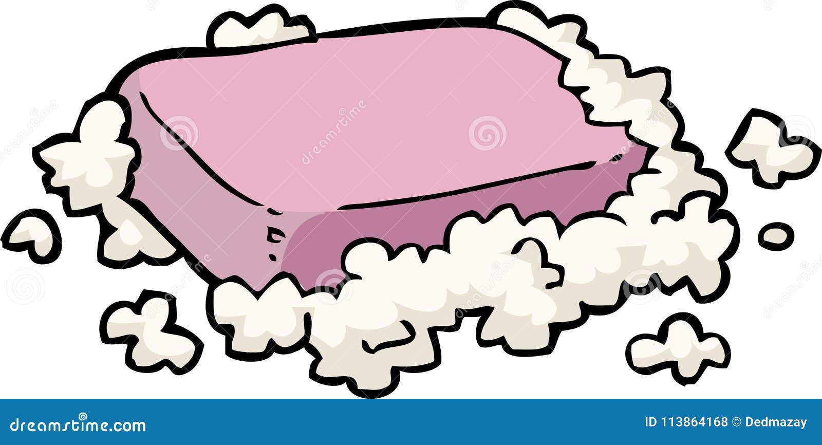 Seife im Schaum vektor abbildung. Illustration von hygiene - 113864168