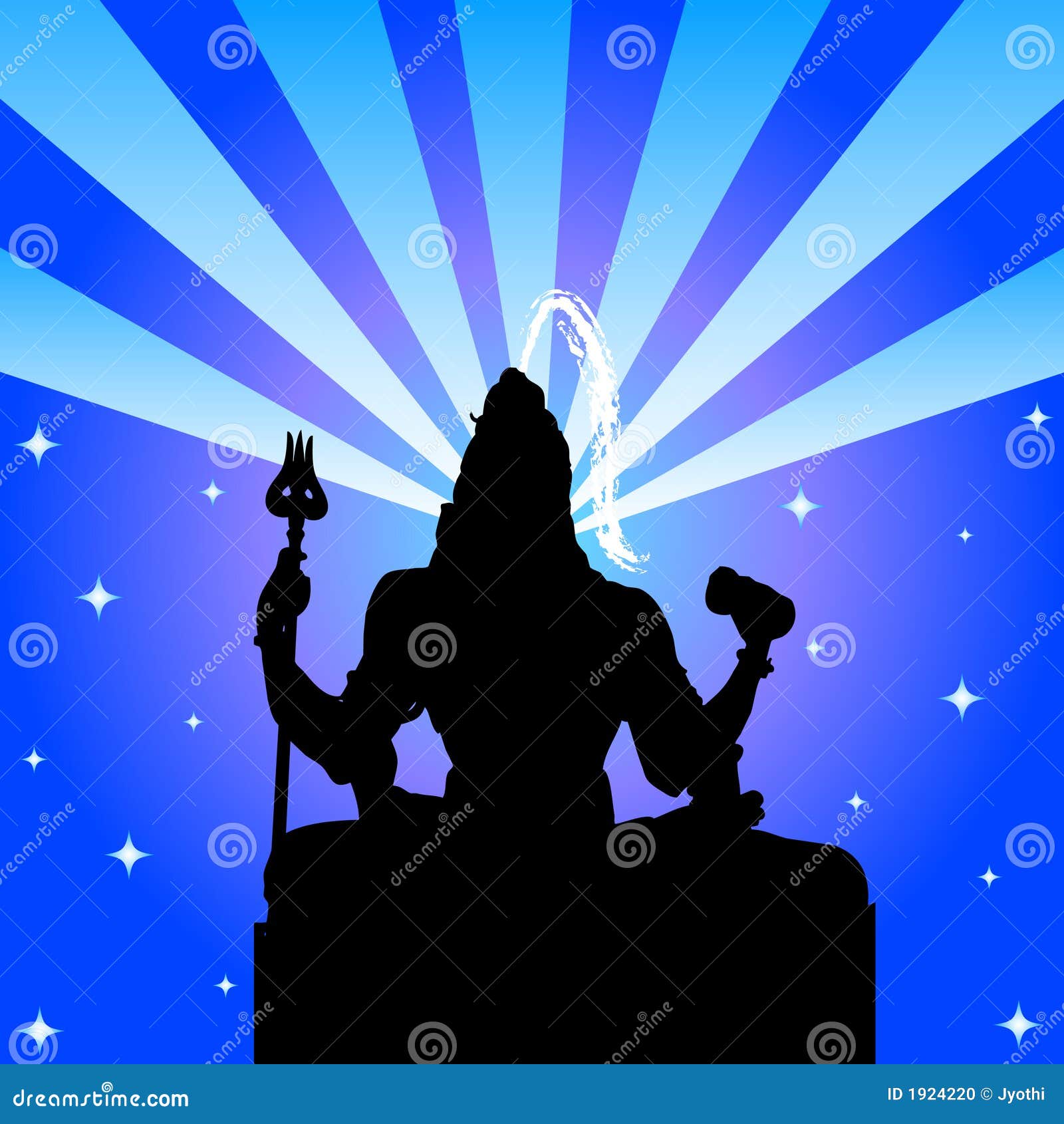 Seigneur Shiva - Dieu Indien Illustration Stock - Illustration du ...