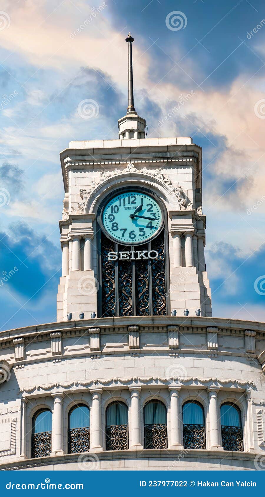 Seiko Clock Tower in Ginza District in Tokyo, Japan Editorial ...