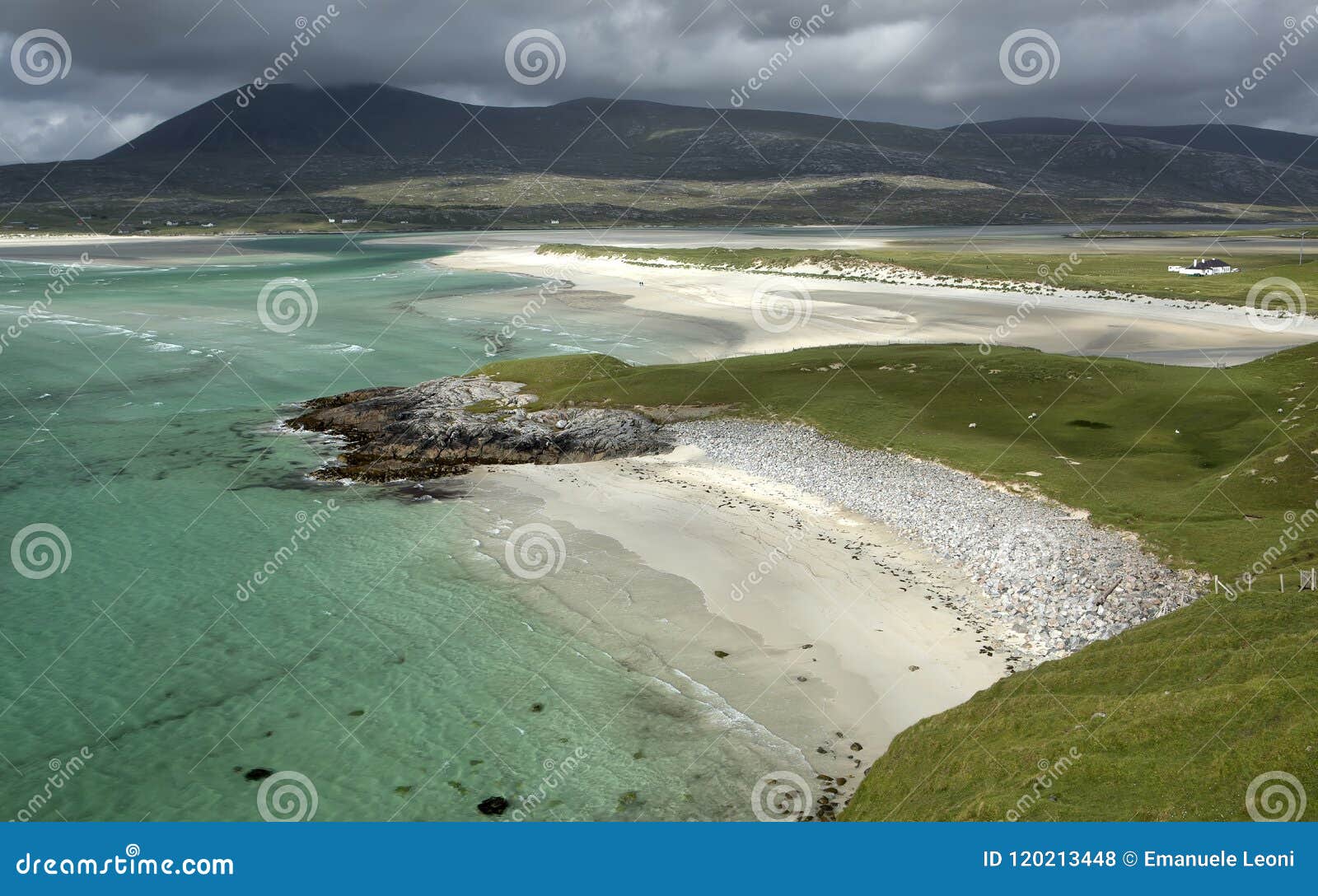 Seilebost Beach, Outer Hebrides, Scotland. Stock Photo - Image of ...