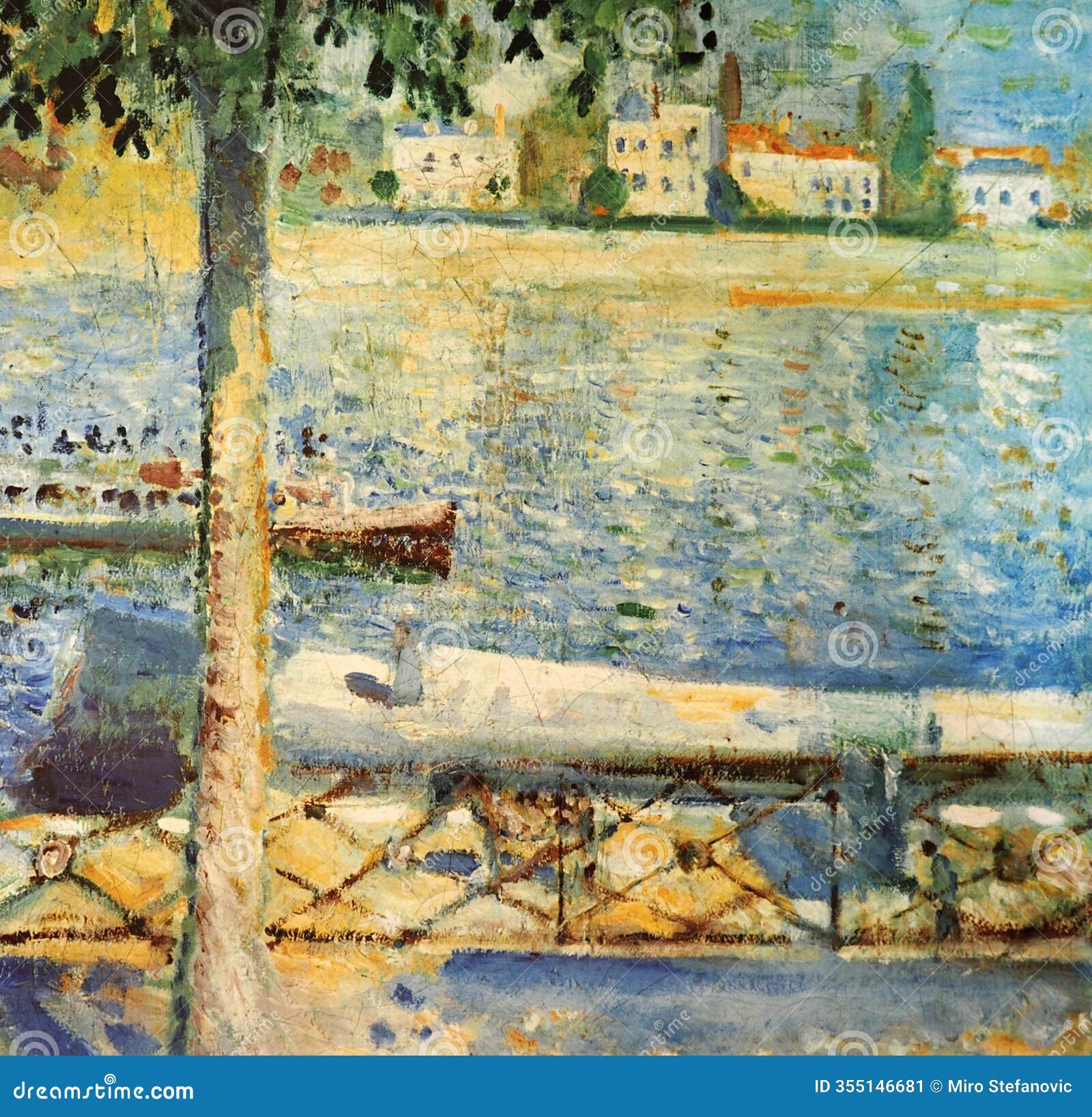 The Seine at Saint-Cloud Edvard Munch1890 Editorial Photo ...