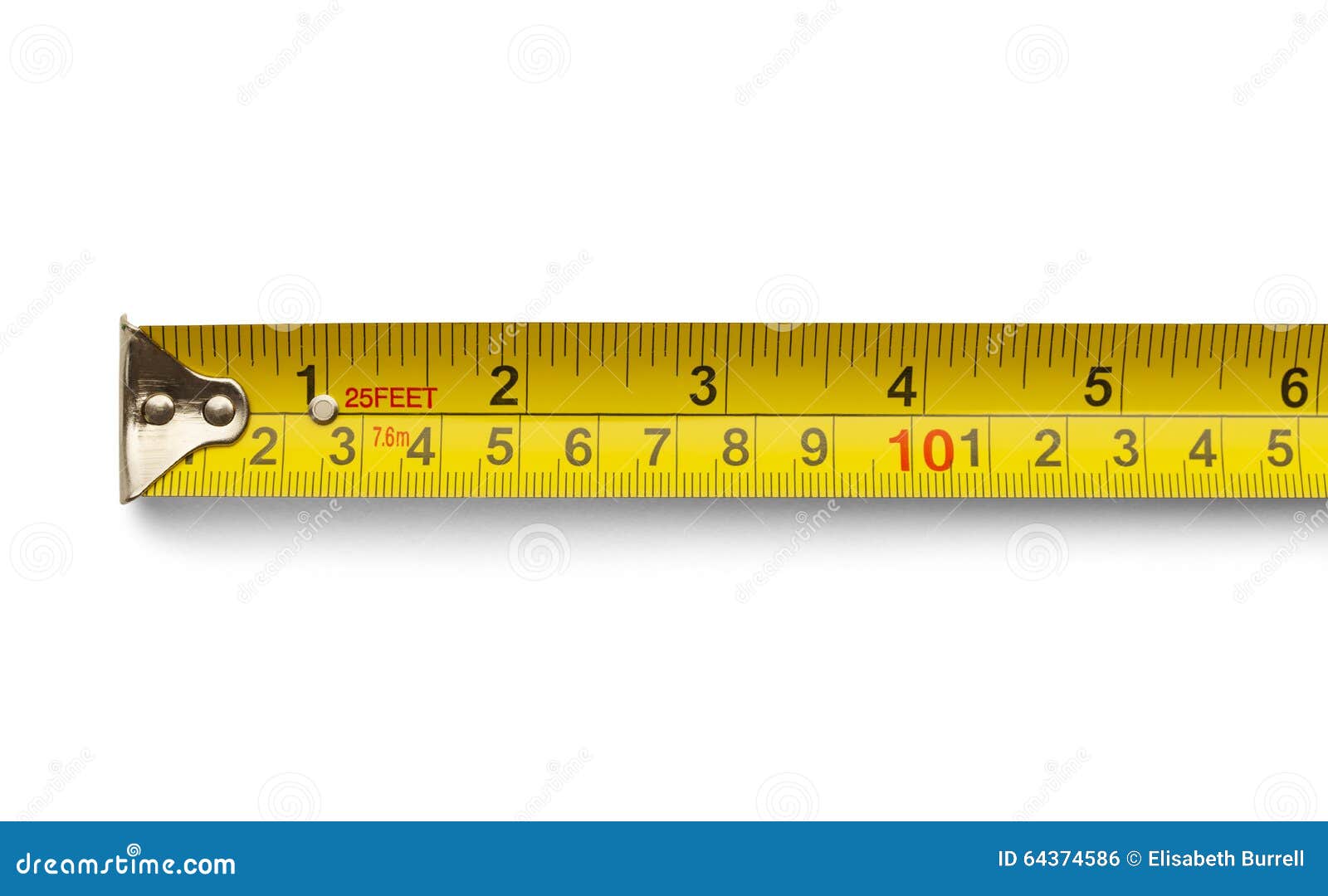 Seis Cintas Métricas De La Pulgada Foto de archivo - Imagen de pulgada ...