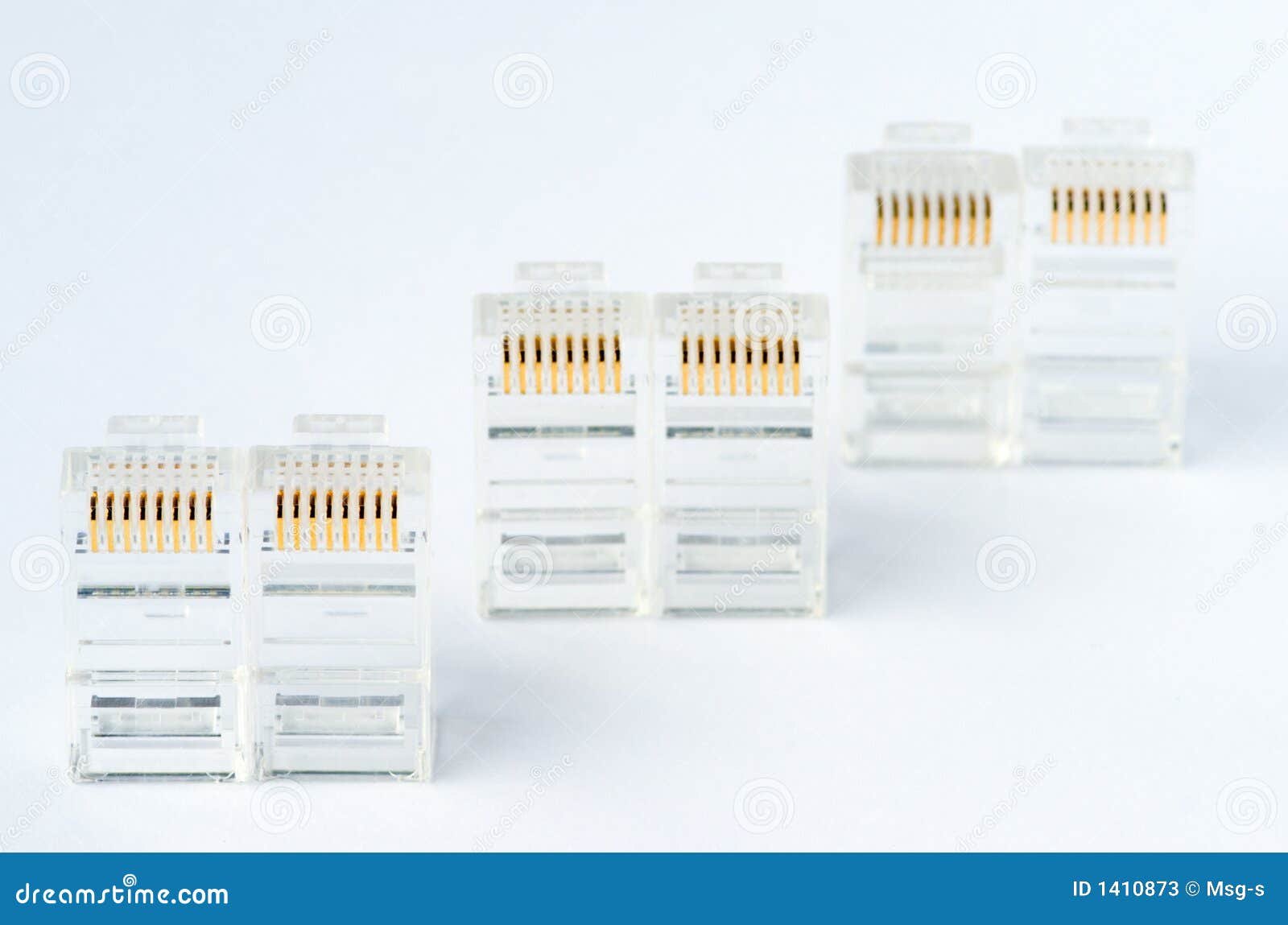 Seis Conectores De La Red Imagen. Imagen: 1410873