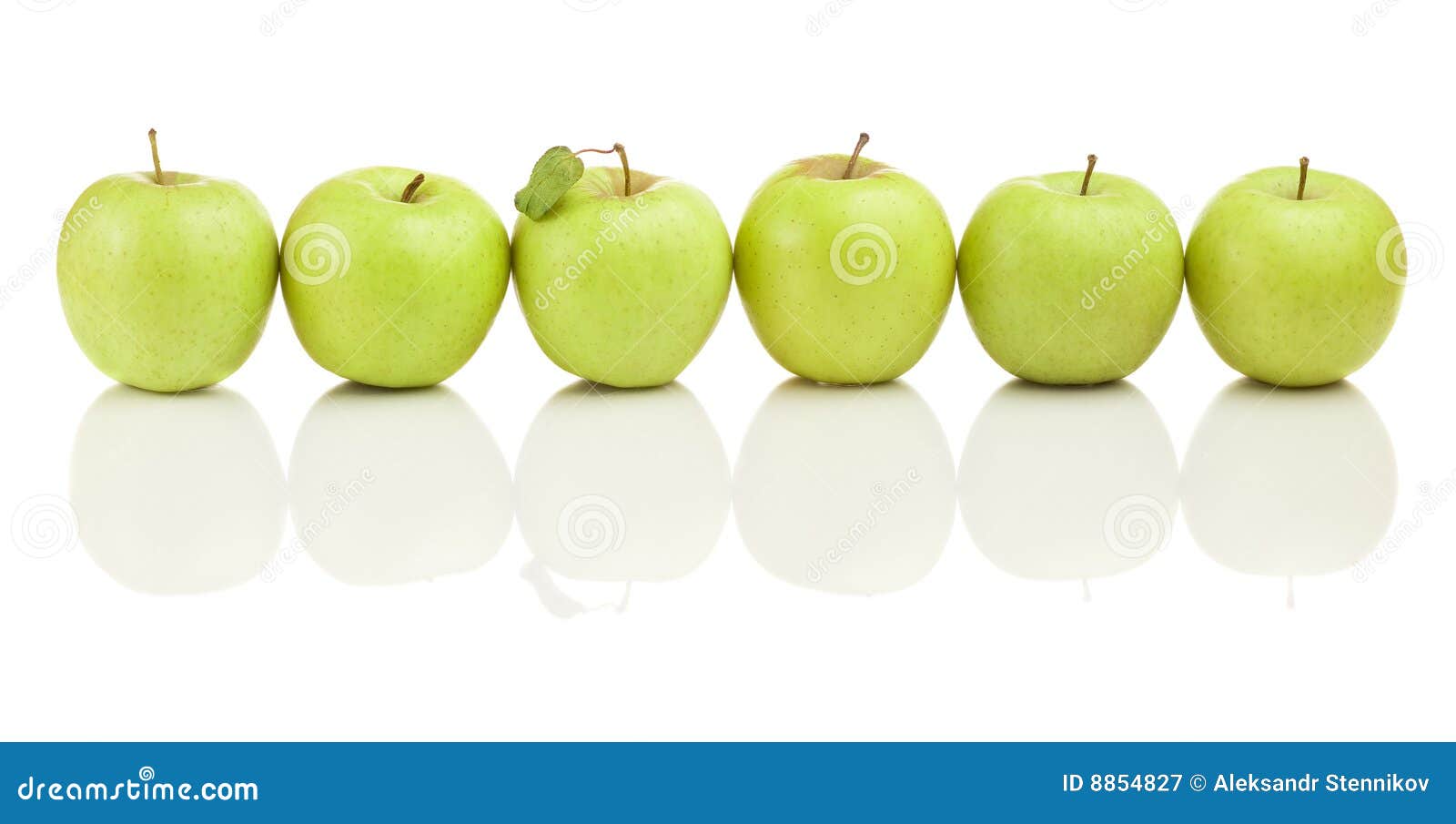 Seis manzanas imagen de archivo. Imagen de alimento, arreglo - 8854827