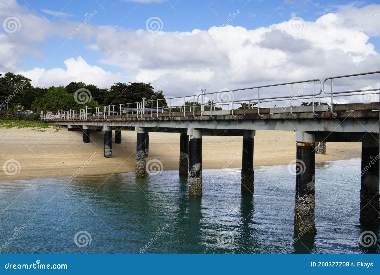 Seisia Cape York View of the Jetty Stock Photo - Image of shore, island ...