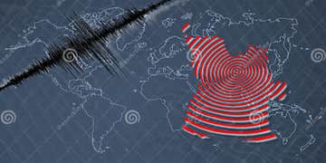 Seismic Activity Earthquake Angola Map Stock Illustration ...