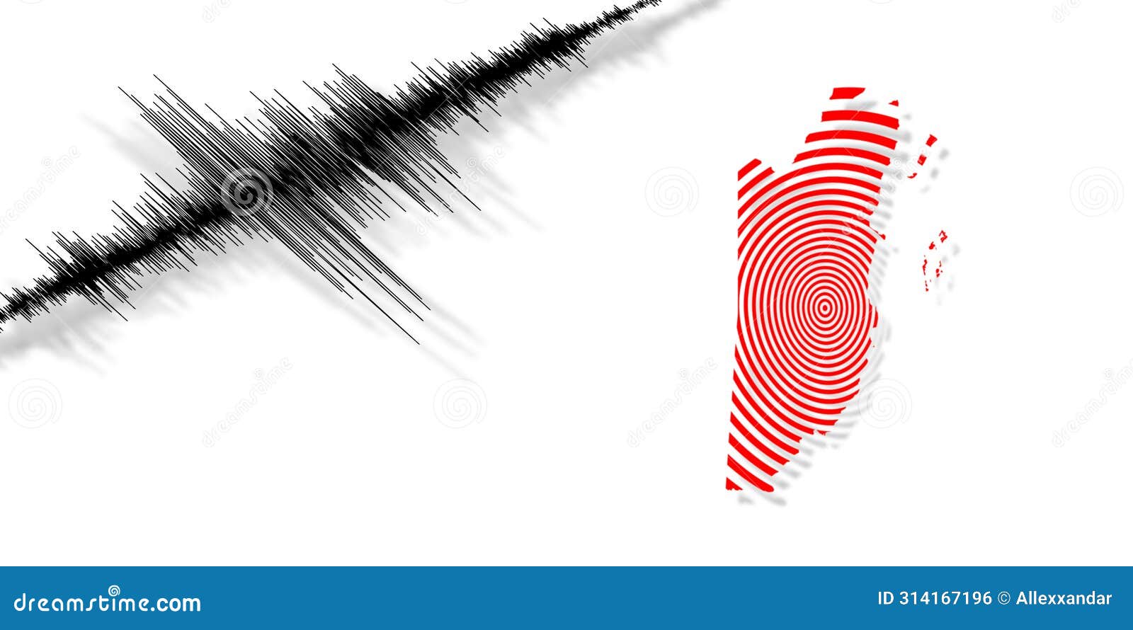 Seismic Activity Earthquake Belize Map Stock Illustration ...