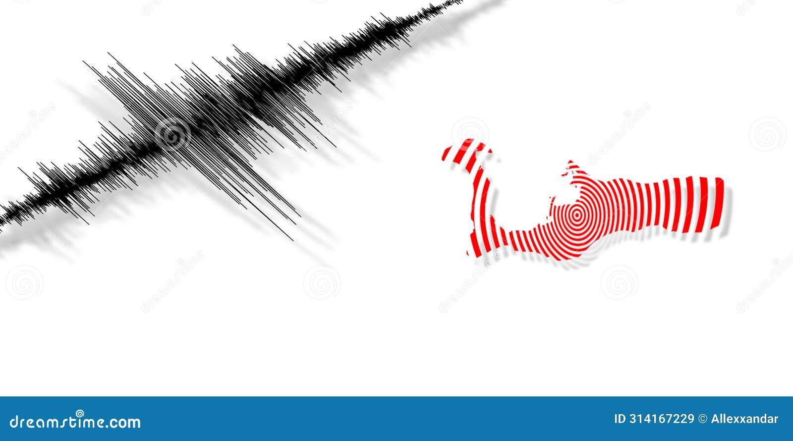 Seismic Activity Earthquake Cayman Islands Map Stock Illustration ...