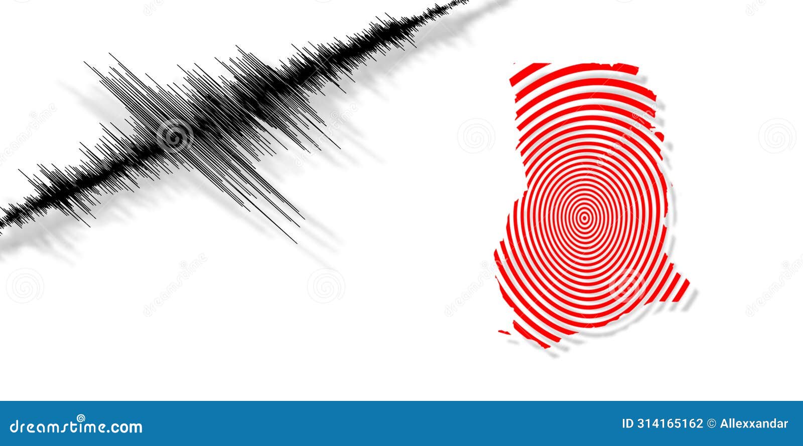 Seismic Activity Earthquake Ghana Map Stock Illustration - Illustration ...