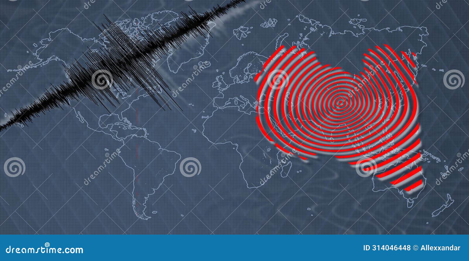 Seismic Activity Earthquake Libya Map Stock Illustration - Illustration ...