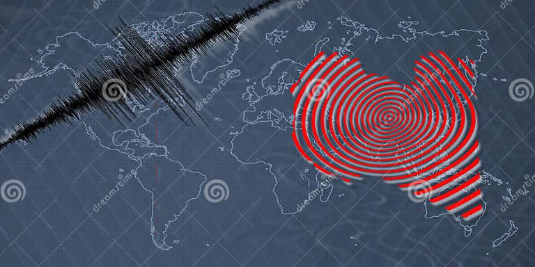 Seismic Activity Earthquake Libya Map Stock Illustration - Illustration ...