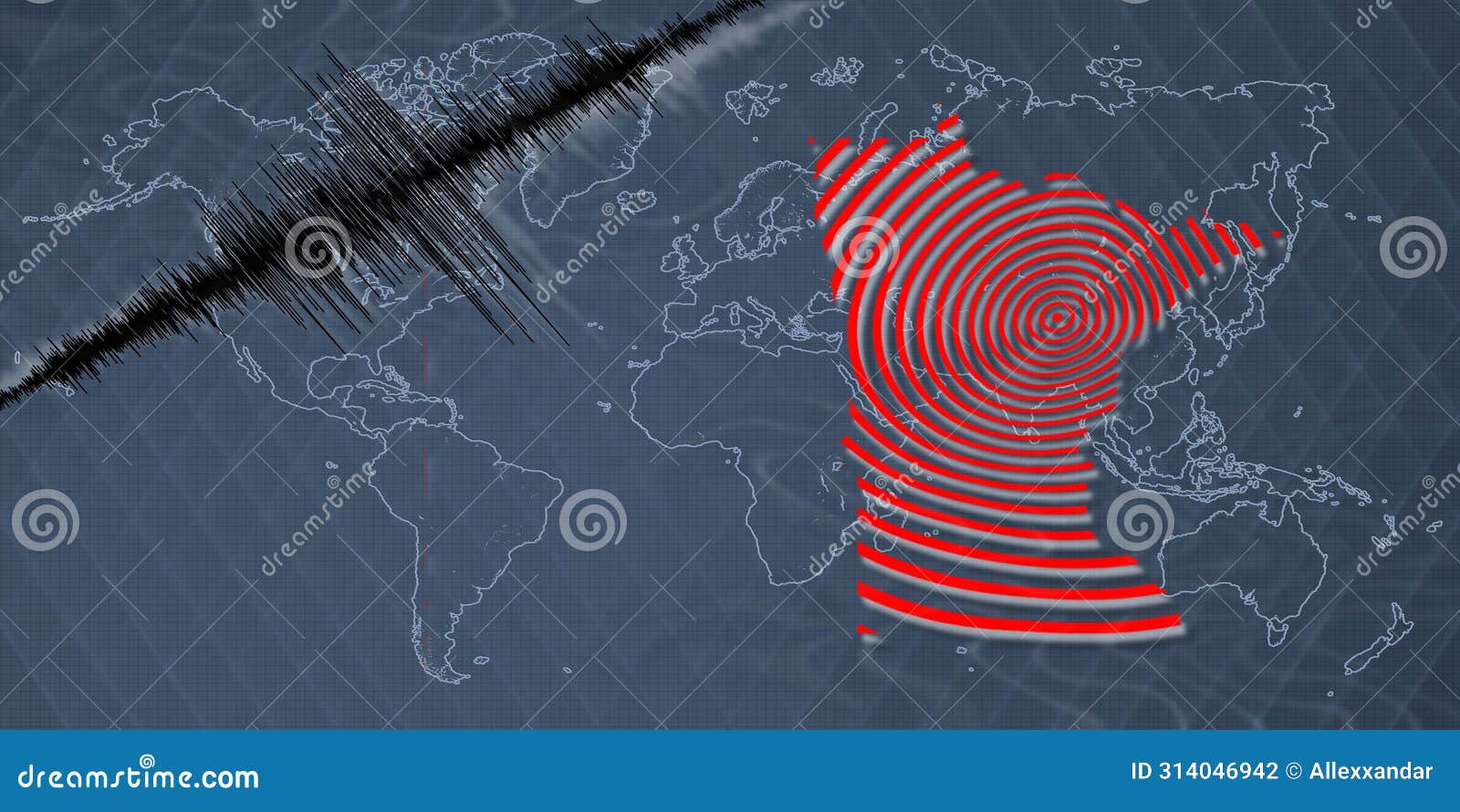 Seismic Activity Earthquake Minnesota Map Stock Illustration ...