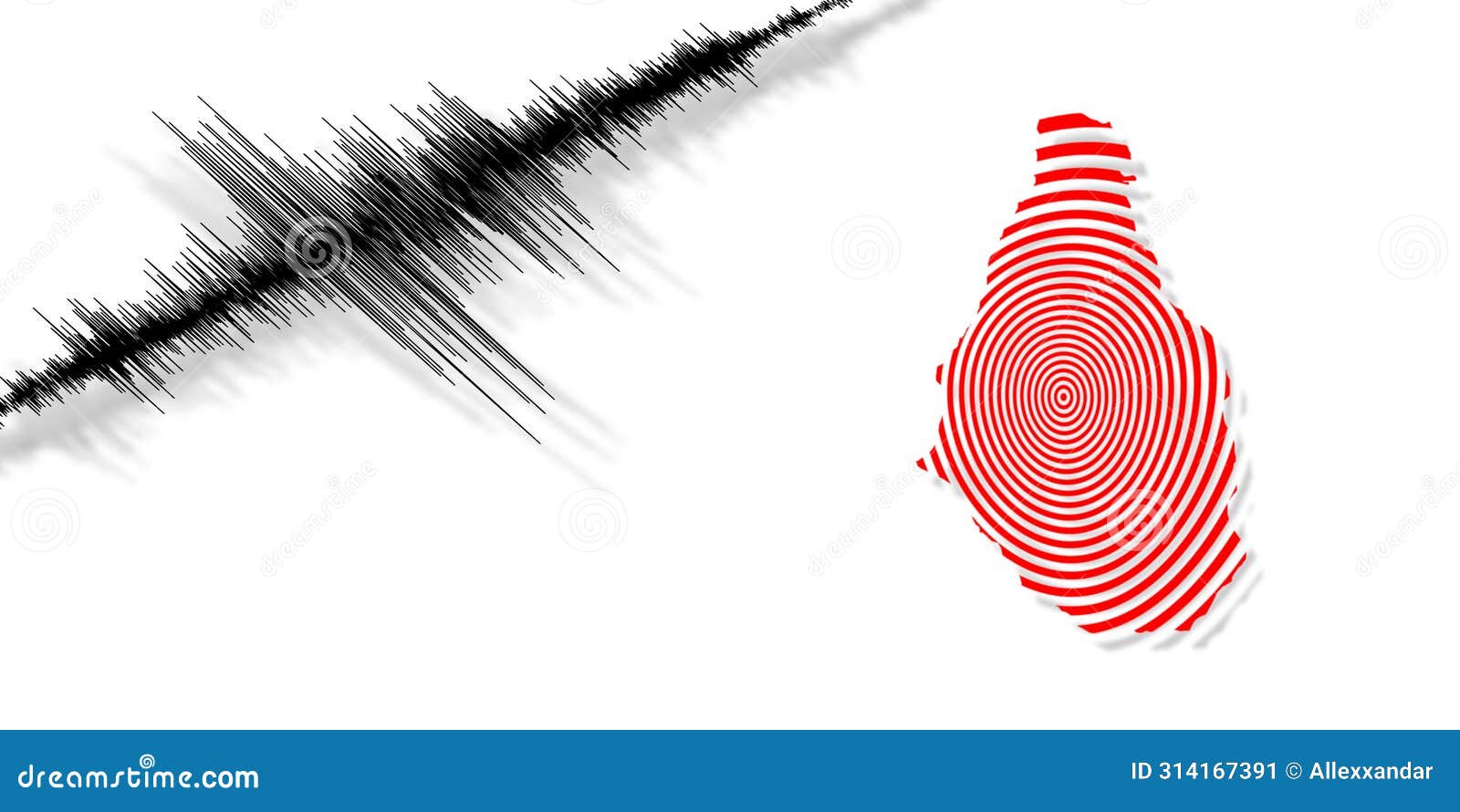 Seismic Activity Earthquake Montserrat Map Stock Photo | CartoonDealer ...