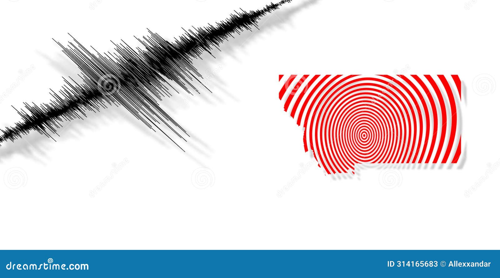 Seismic Activity Earthquake Nebraska Map Stock Illustration ...