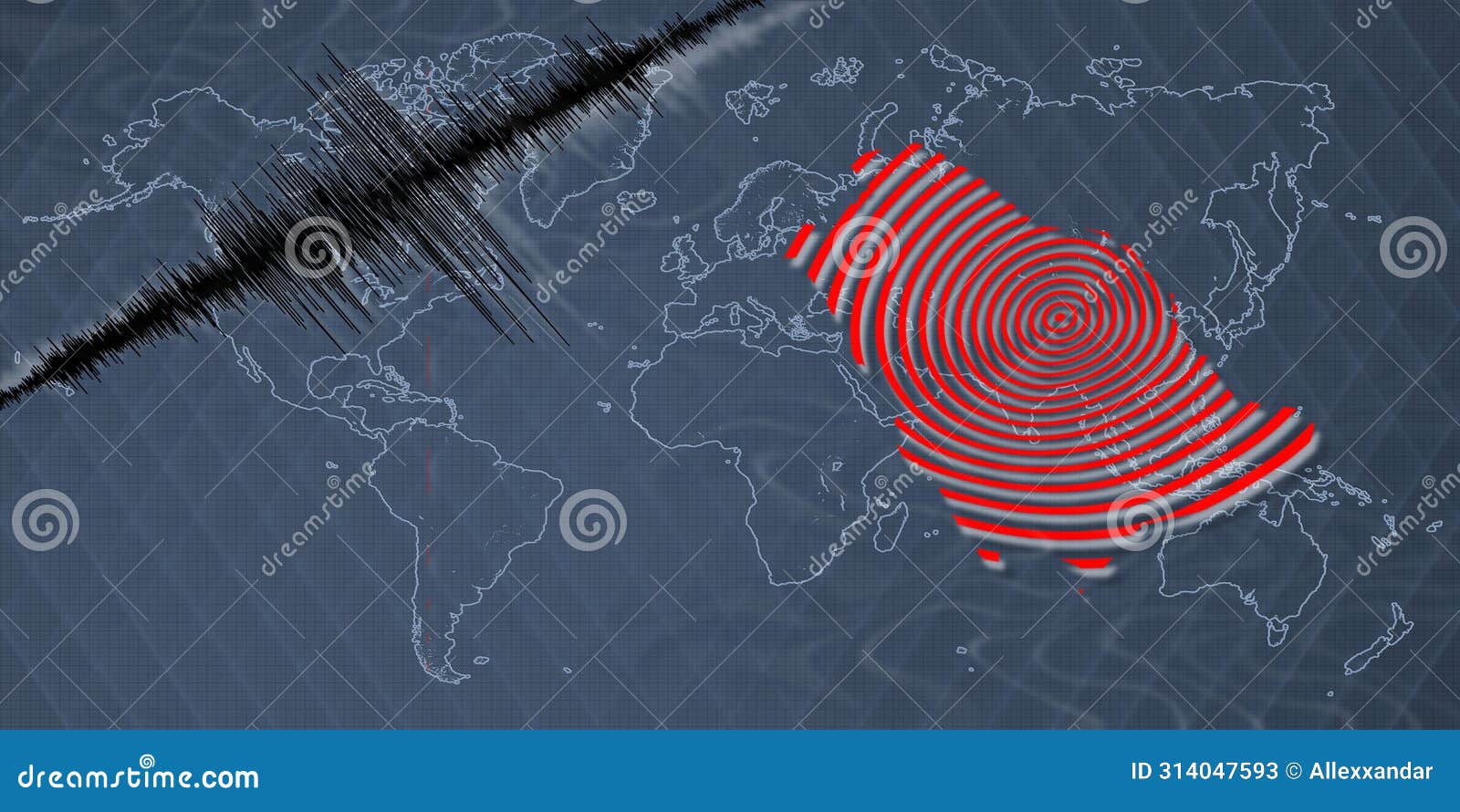 Seismic Activity Earthquake Saudi Arabia Map Stock Illustration ...