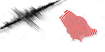 Seismic Activity Earthquake Saudi Arabia Map Stock Illustration ...