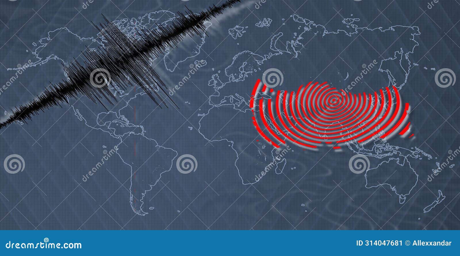 Seismic Activity Earthquake Turkey Map Stock Illustration ...