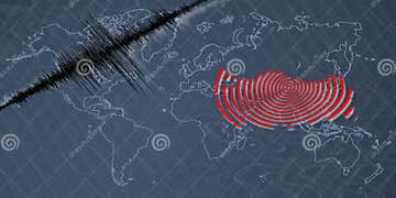 Seismic Activity Earthquake Turkey Map Stock Illustration ...