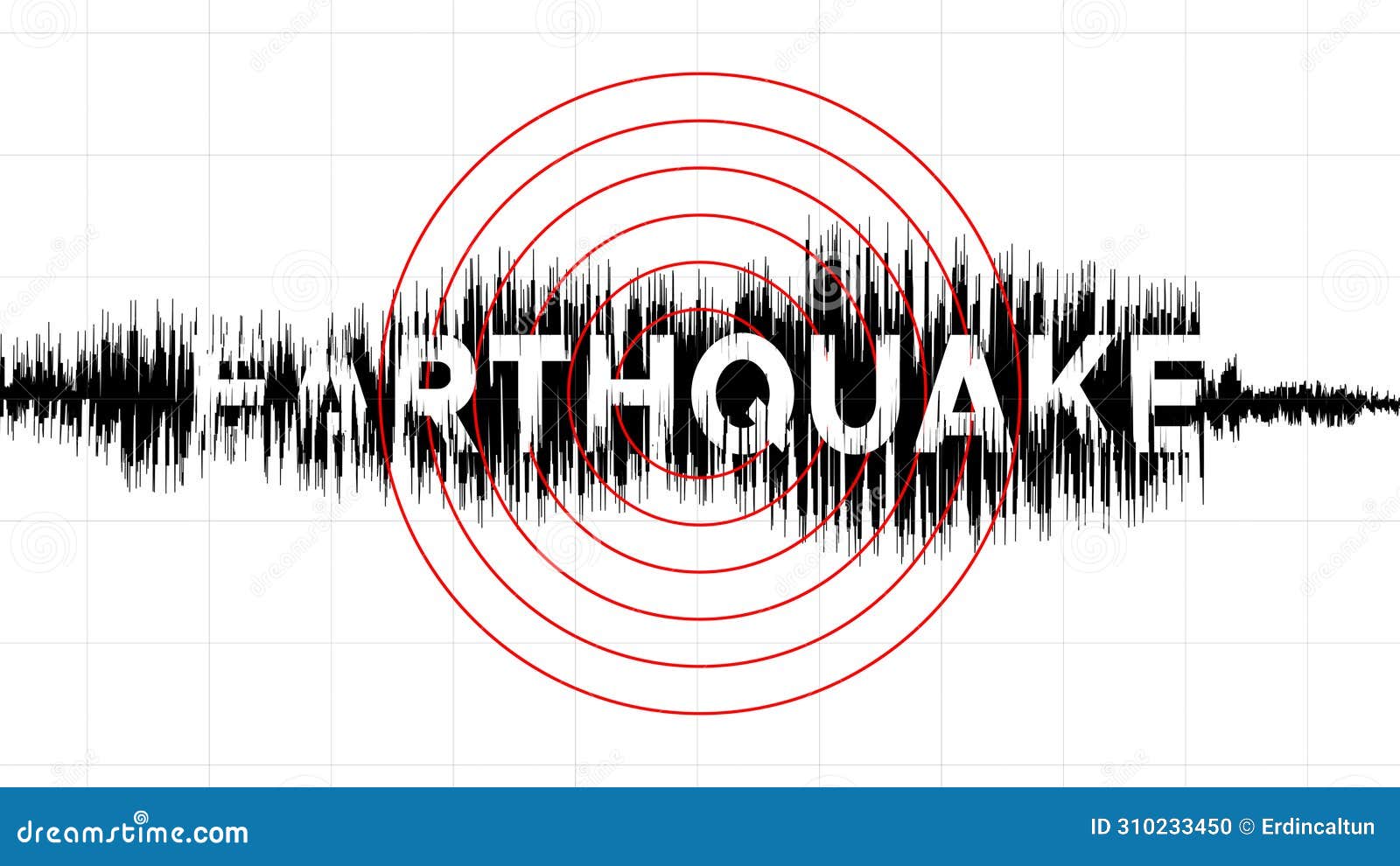Seismic Activity Graph Showing An Earthquake Vector Illustration ...