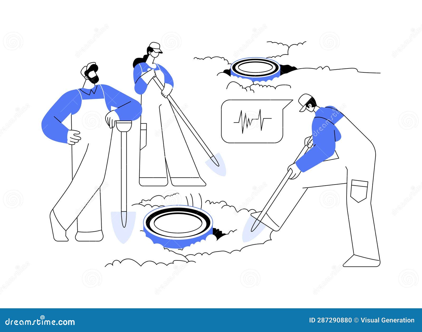 Seismic Sensors Abstract Concept Vector Illustration. Stock ...