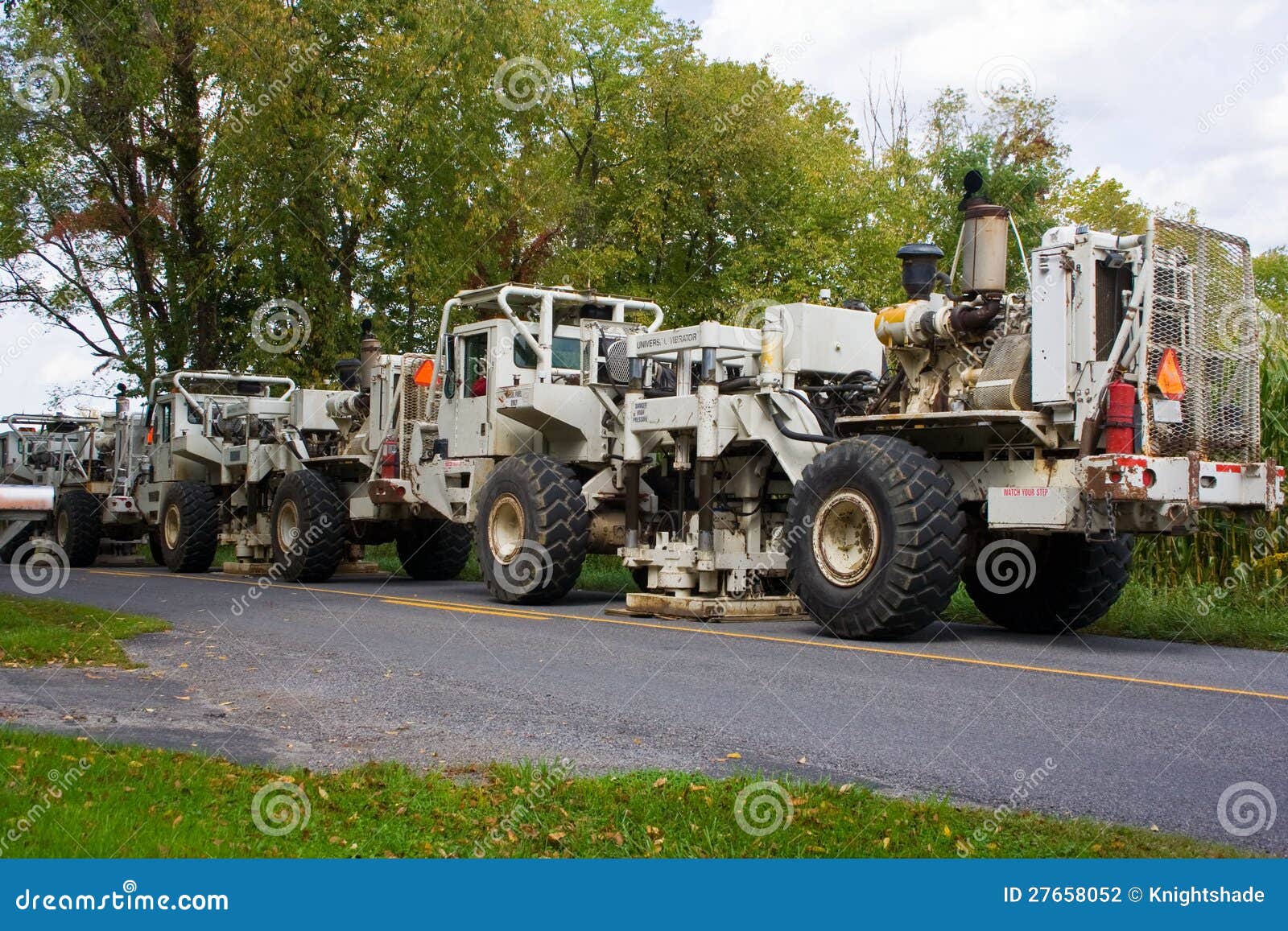 Seismic Trucks stock photo. Image of seismic, ultrasound - 27658052