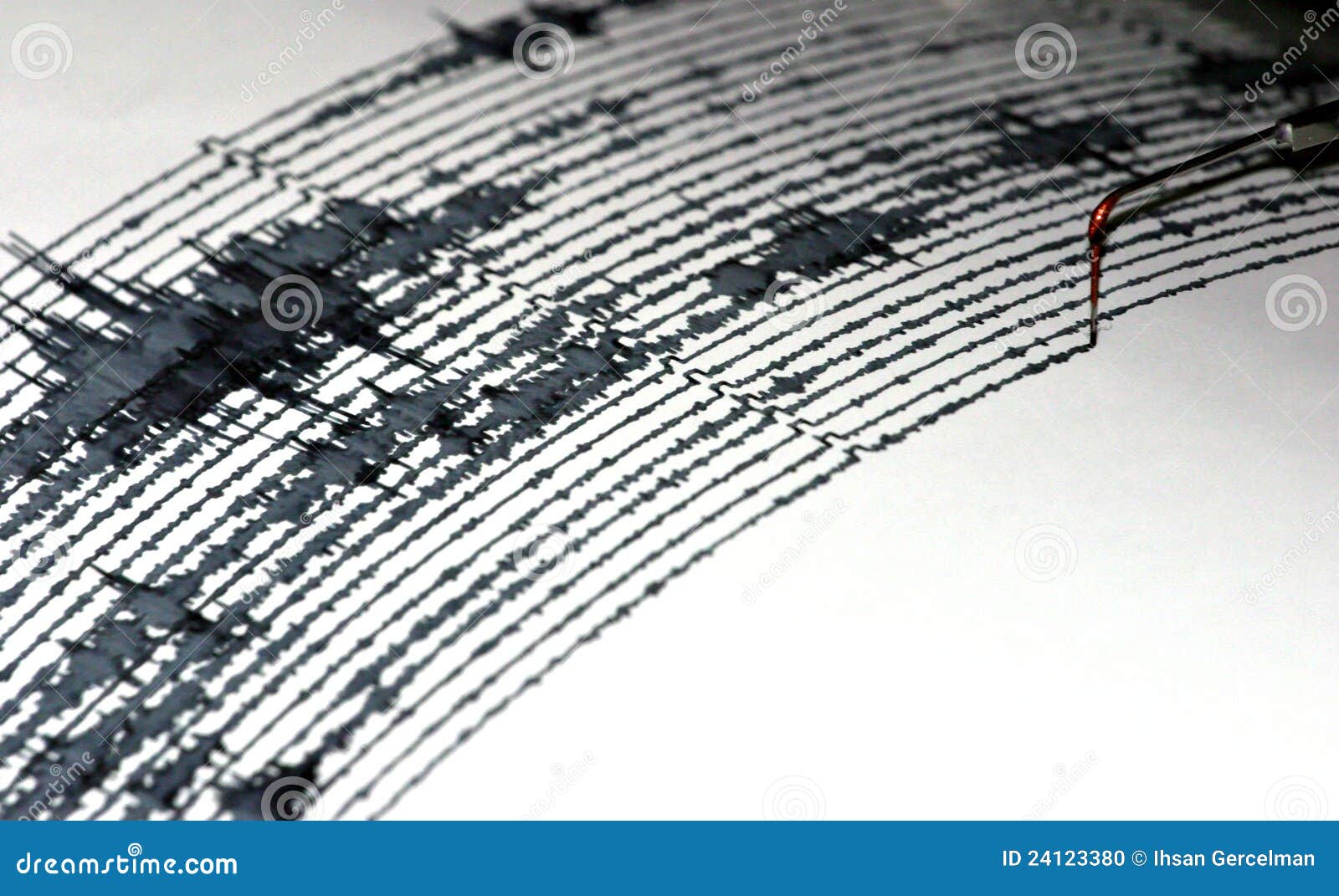 Seismogram stock photo. Image of closeup, paper, earthquake - 24123380