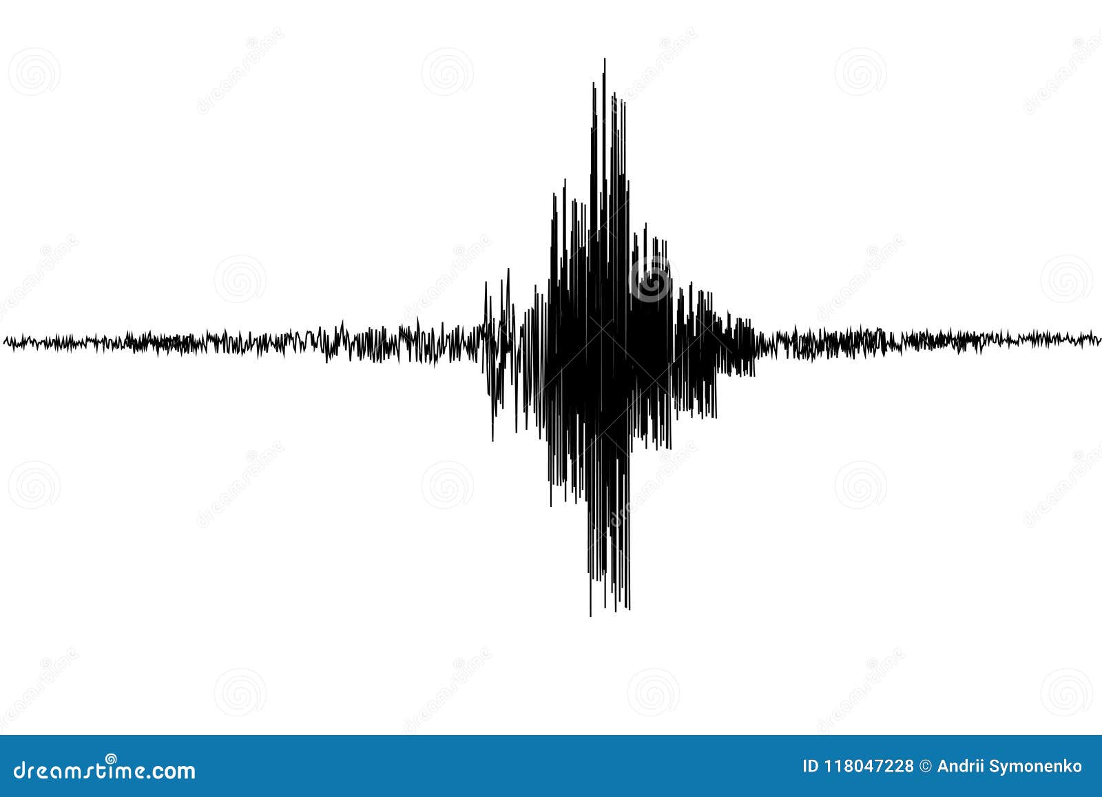 SeismogramSeismic, Earthquake Activity Record. Vector Illustration ...
