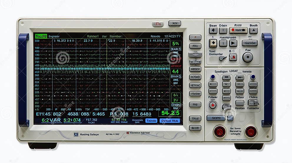 Seismograph Device Showing Earthquake Data on Digital Screen Stock ...