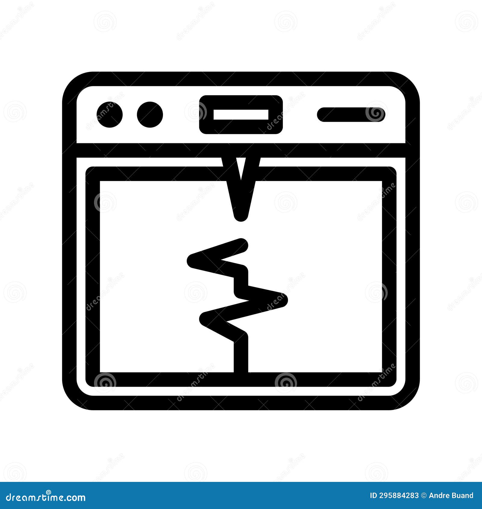 Seismograph Line Icon Illustration Vector Graphic Stock Illustration ...