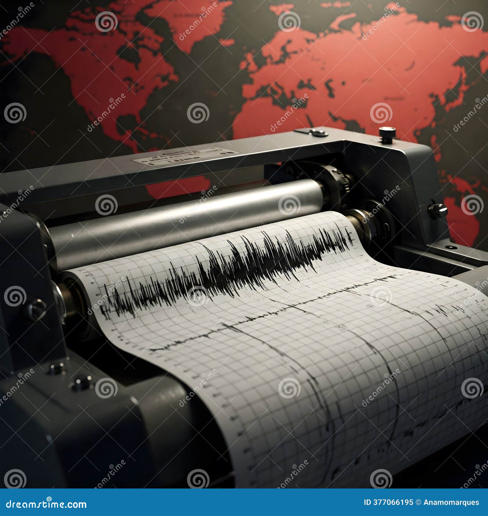 Seismograph Chart Cartoon Vector | CartoonDealer.com #64357941