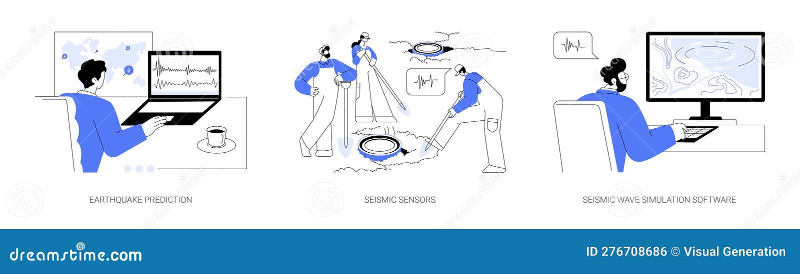 Seismologist Abstract Concept Vector Illustrations. Stock Vector ...