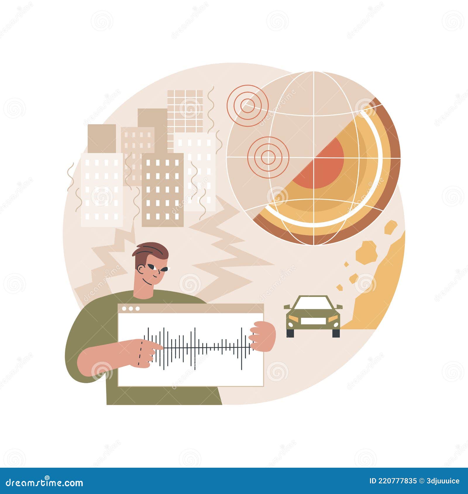 Seismology Abstract Concept Vector Illustration. Stock Vector ...