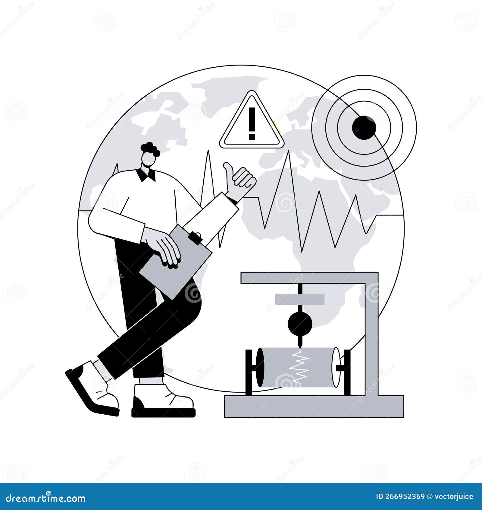 Seismology Abstract Concept Vector Illustration Stock Vector ...
