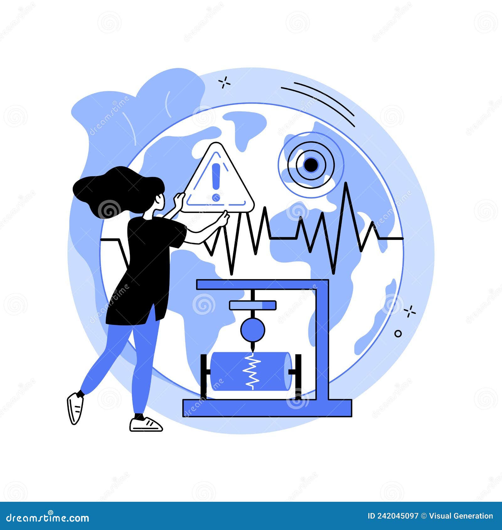 Seismology Abstract Concept Vector Illustration. | CartoonDealer.com ...