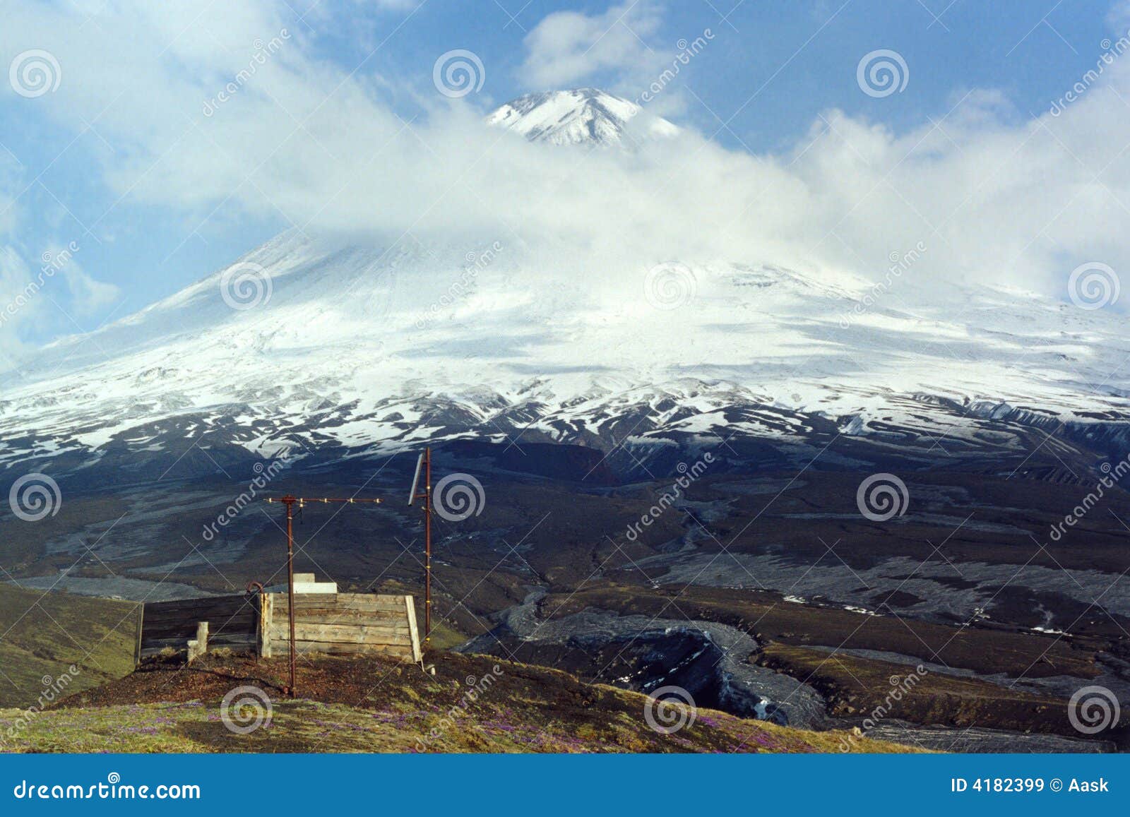 Seismometer. stock image. Image of wilderness, volcano - 4182399
