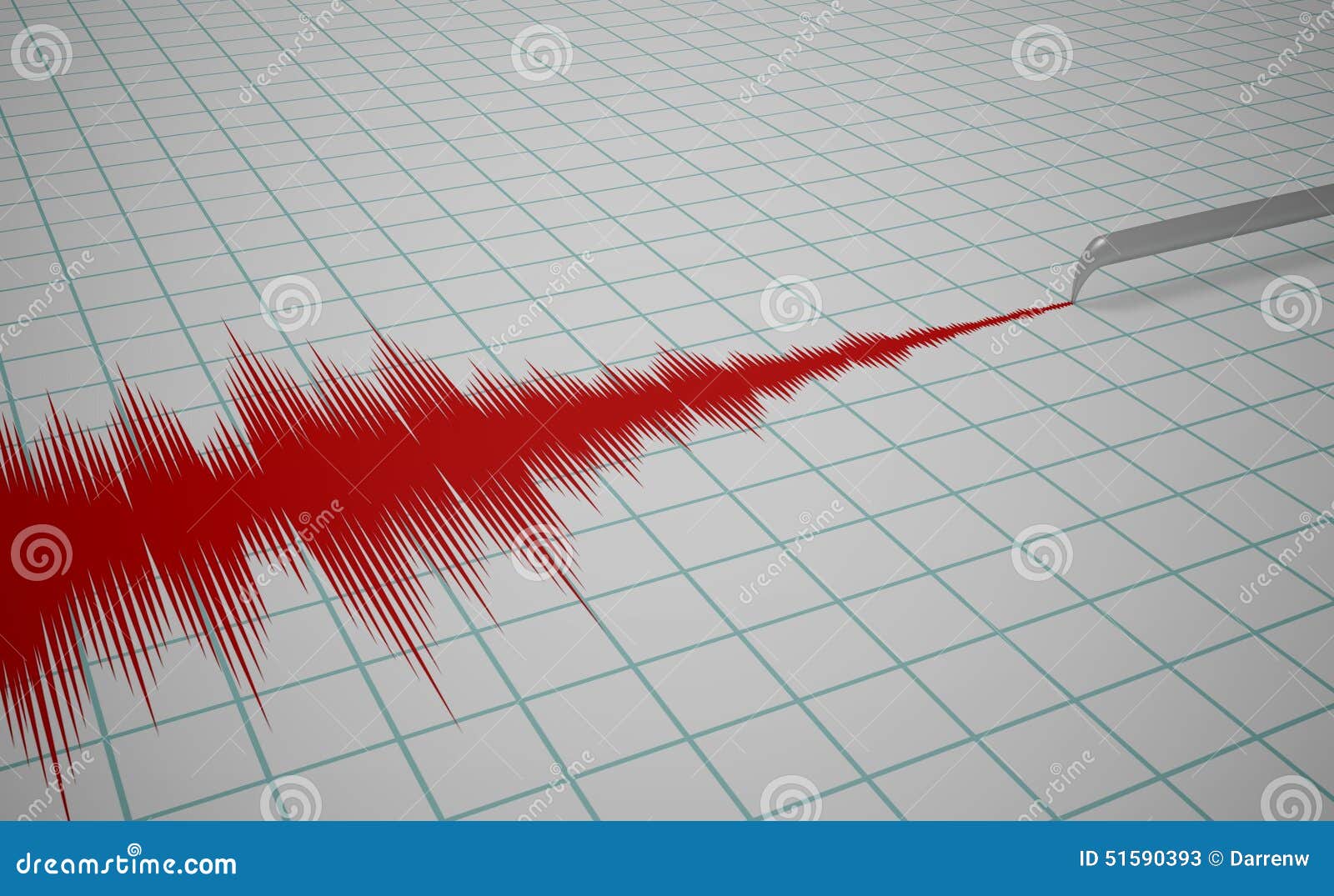 Seismometer stock illustration. Illustration of amplitude - 51590393