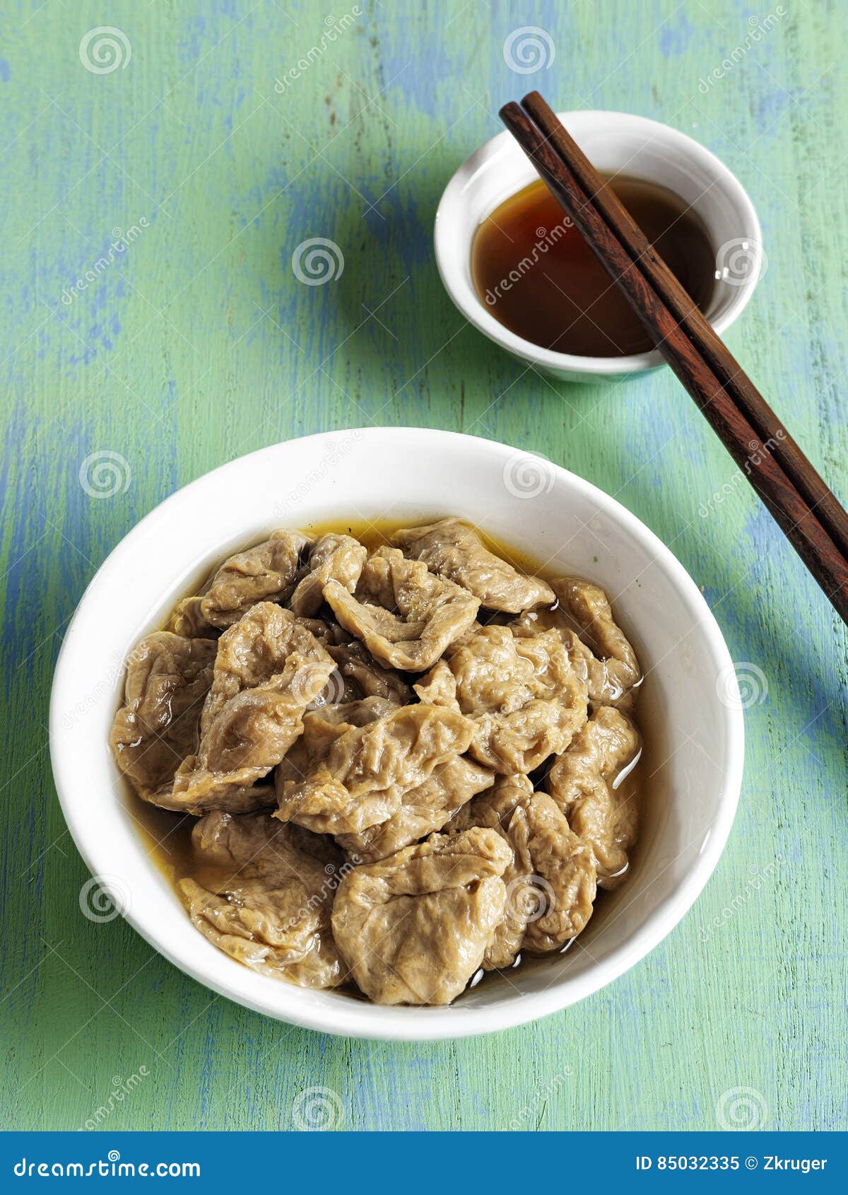 Seitan Vegetarian Mock Abalone Stock Image - Image of abalone, closeup ...