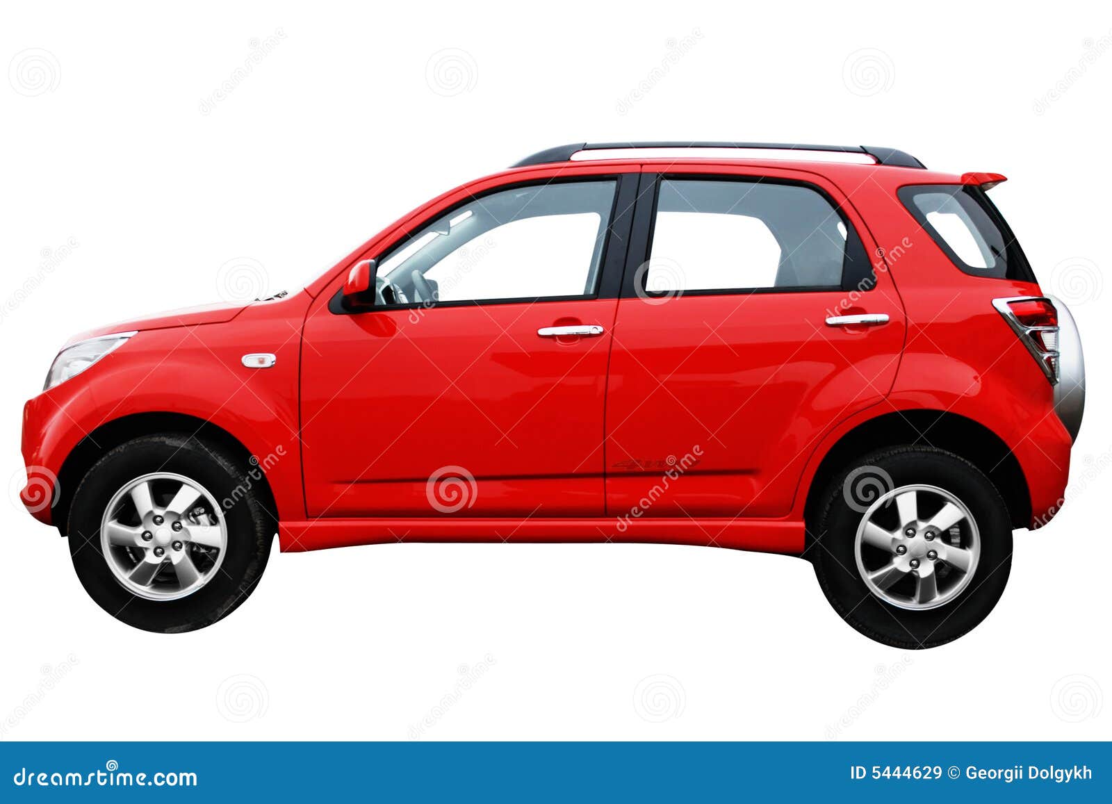 Seitenansicht Af Ein Rotes Modernes Auto Stockbild - Bild von auto ...