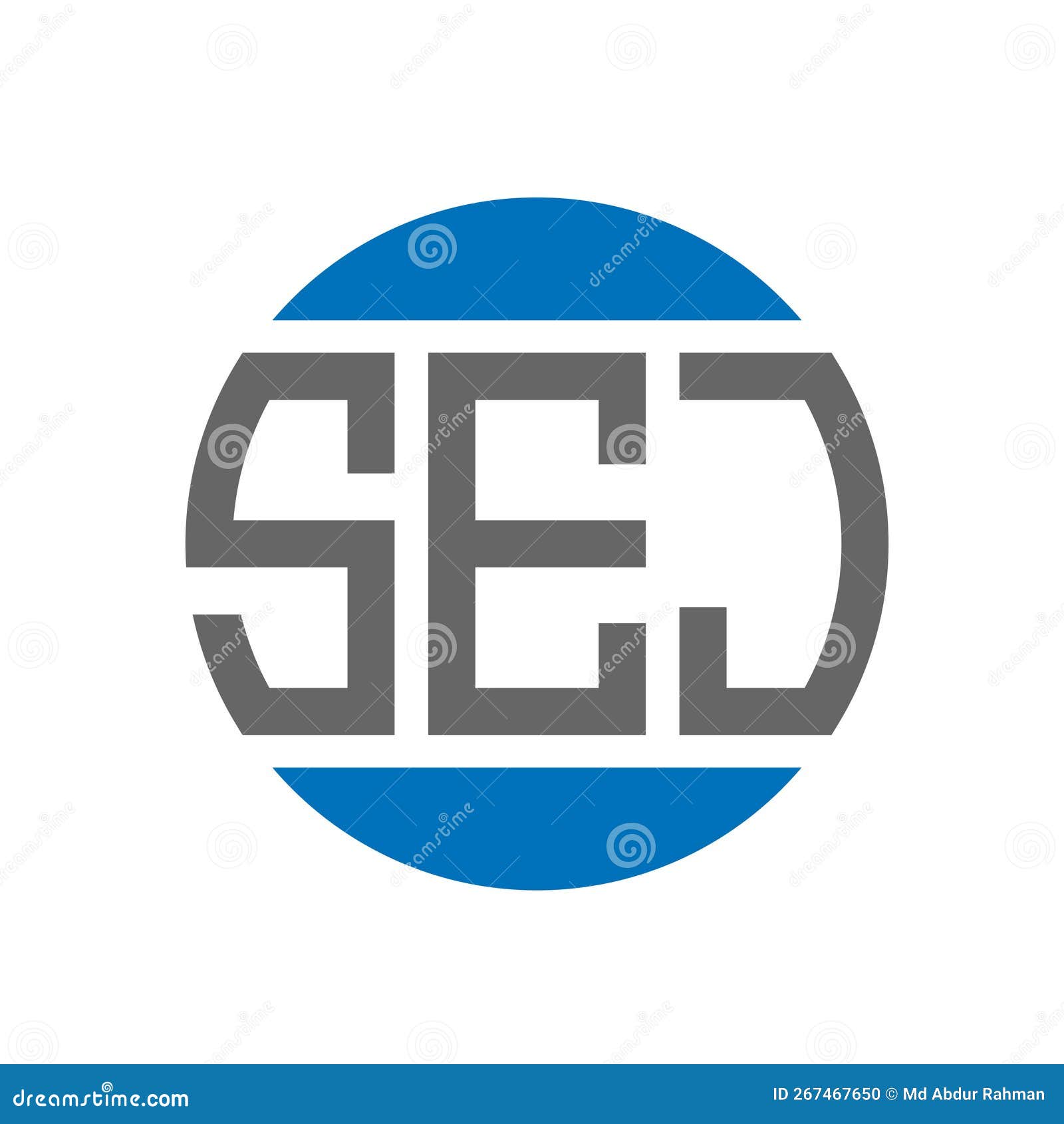 SEJ Letter Logo Design on White Background. SEJ Creative Initials ...