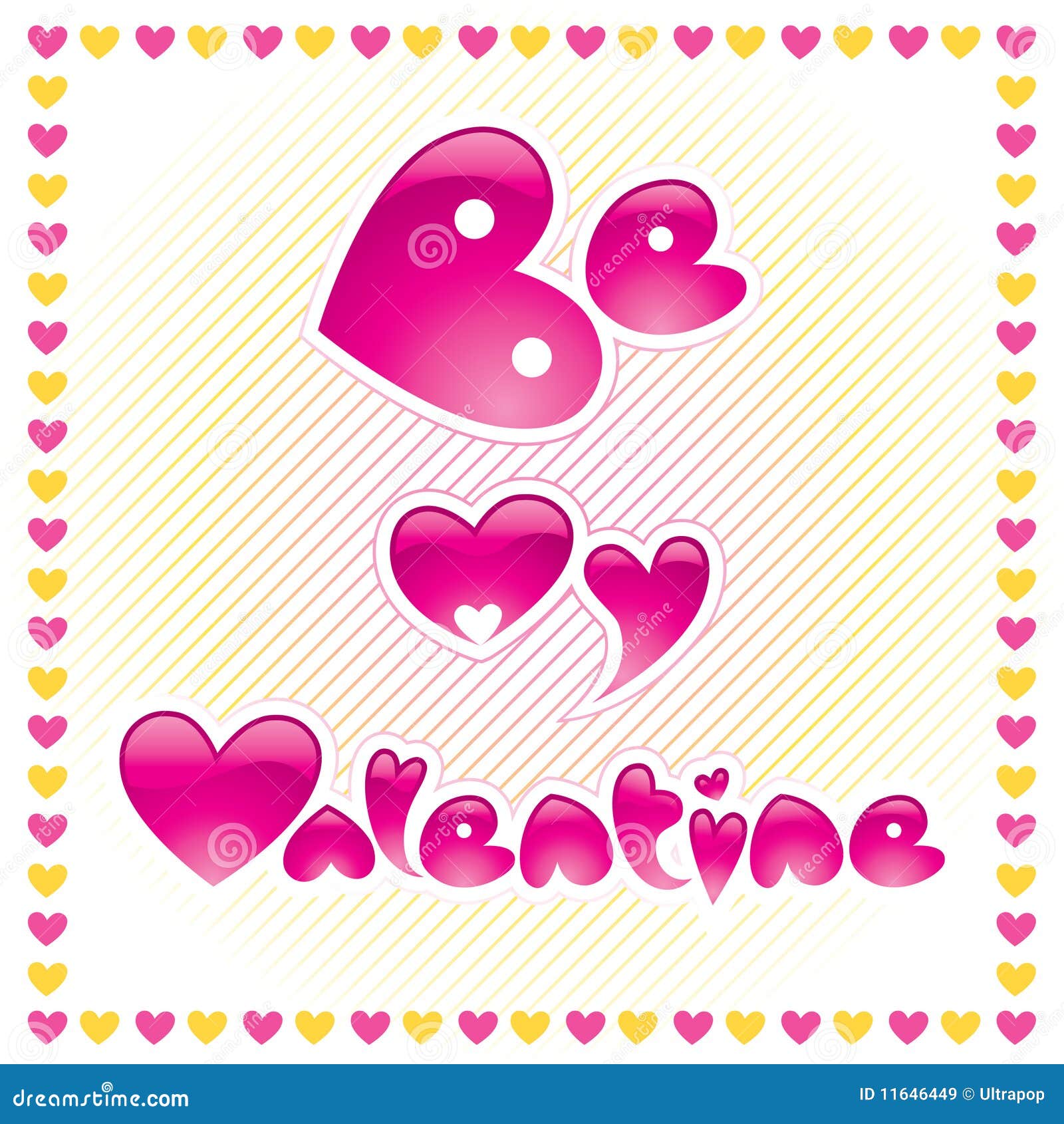 Seja meu Valentim ilustração do vetor. Ilustração de doce - 11646449