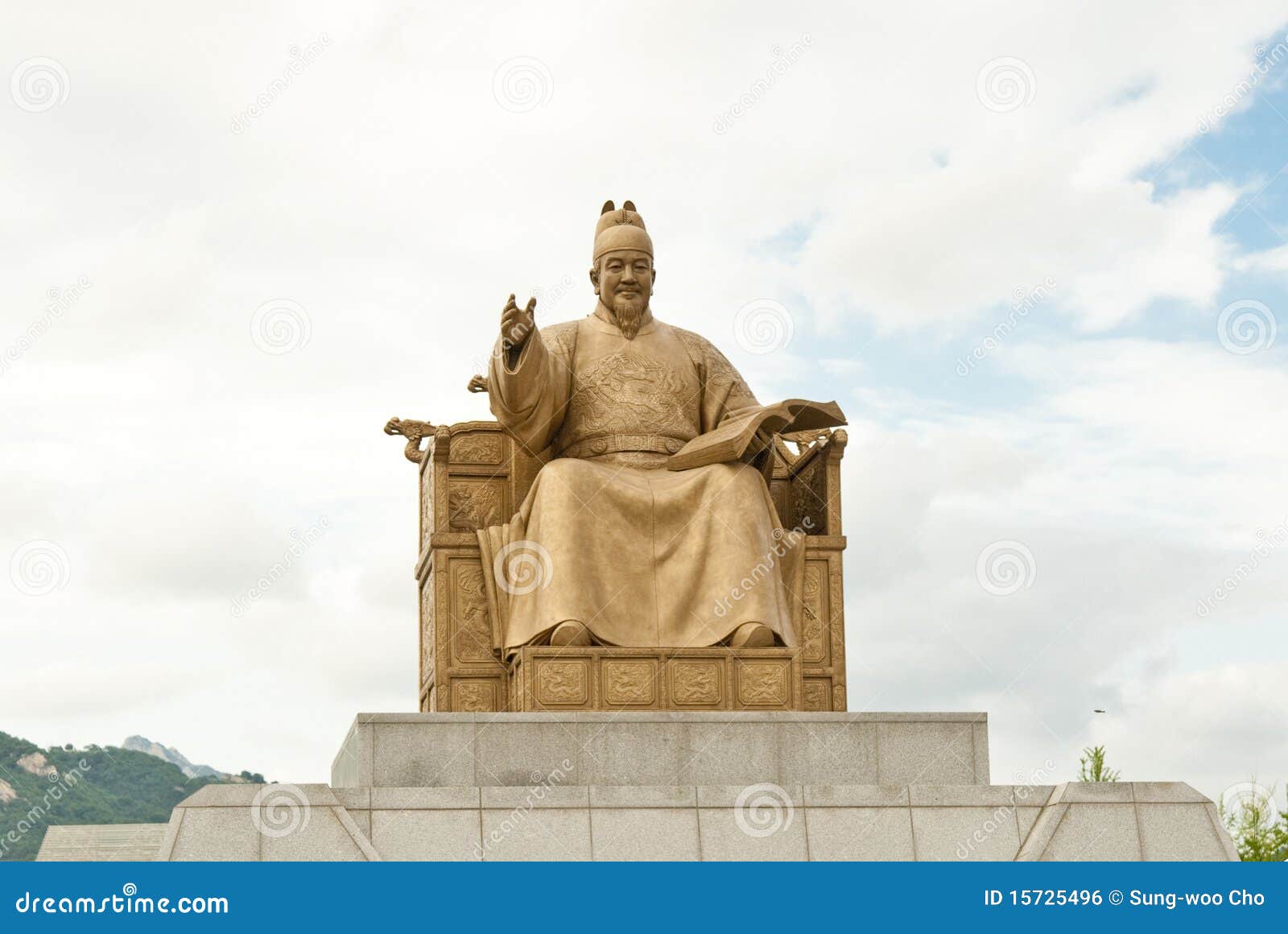 Sejong del rey el grande foto de archivo. Imagen de estatua - 15725496