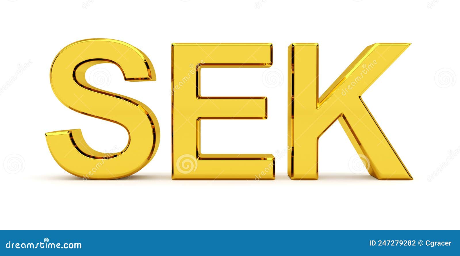 SEK Swedish Krona And NOK Norwegian Krone Currency Symbol. Black ...